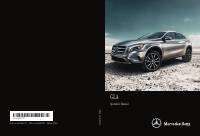 2015 Mercedes Benz GLA owner's manual - StartMyCar