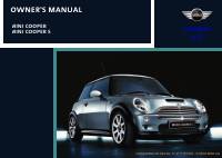 Mini Cooper owner's manual - StartMyCar