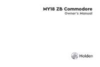 Holden Commodore owner's manual - StartMyCar