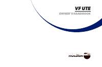 Holden Commodore owner's manual - StartMyCar